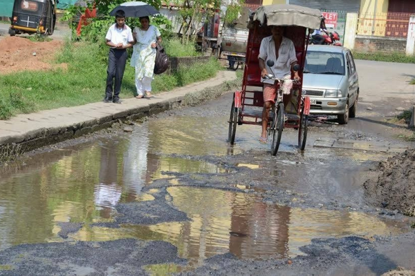Poor Condition Of Some Roads In Guwahati Remain A Major Concern