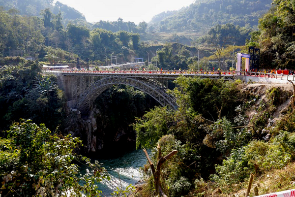 100- Meter Steel Arch Bridge Inaugurated In Arunachal Pradesh