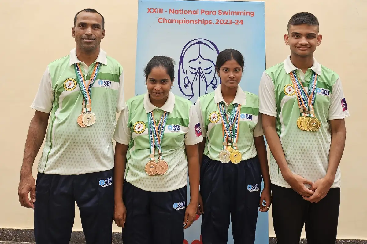 Guwahati Swimmer Wins Three Gold At National Para Swimming Championship