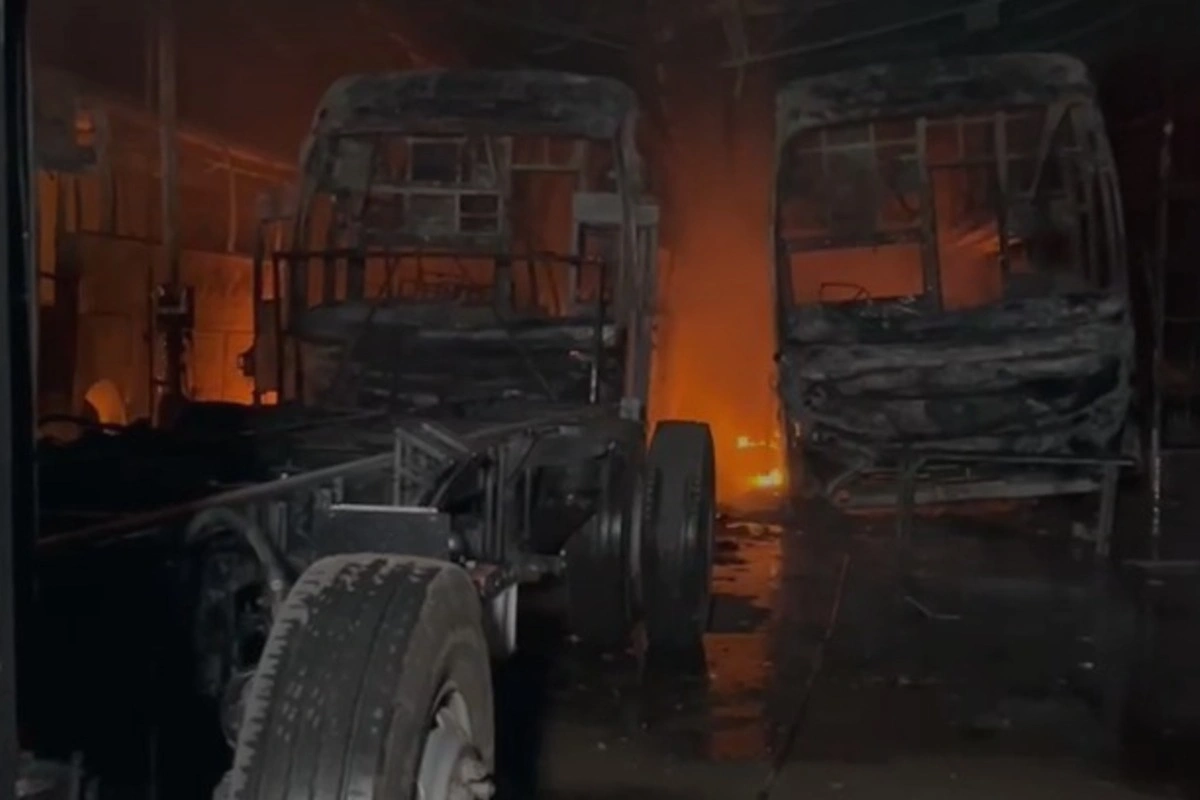 Fire Guts Bus Garage in Guwahati's Lokhra, Property Worth ₹3 Crore ...