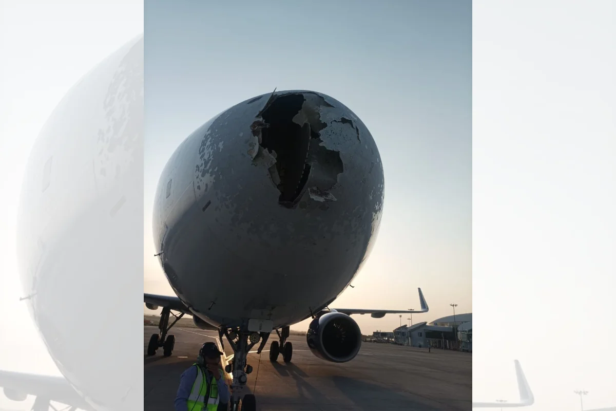 IndiGo Flight Lands in Srinagar After Suffering Nose Damage Mid-Air