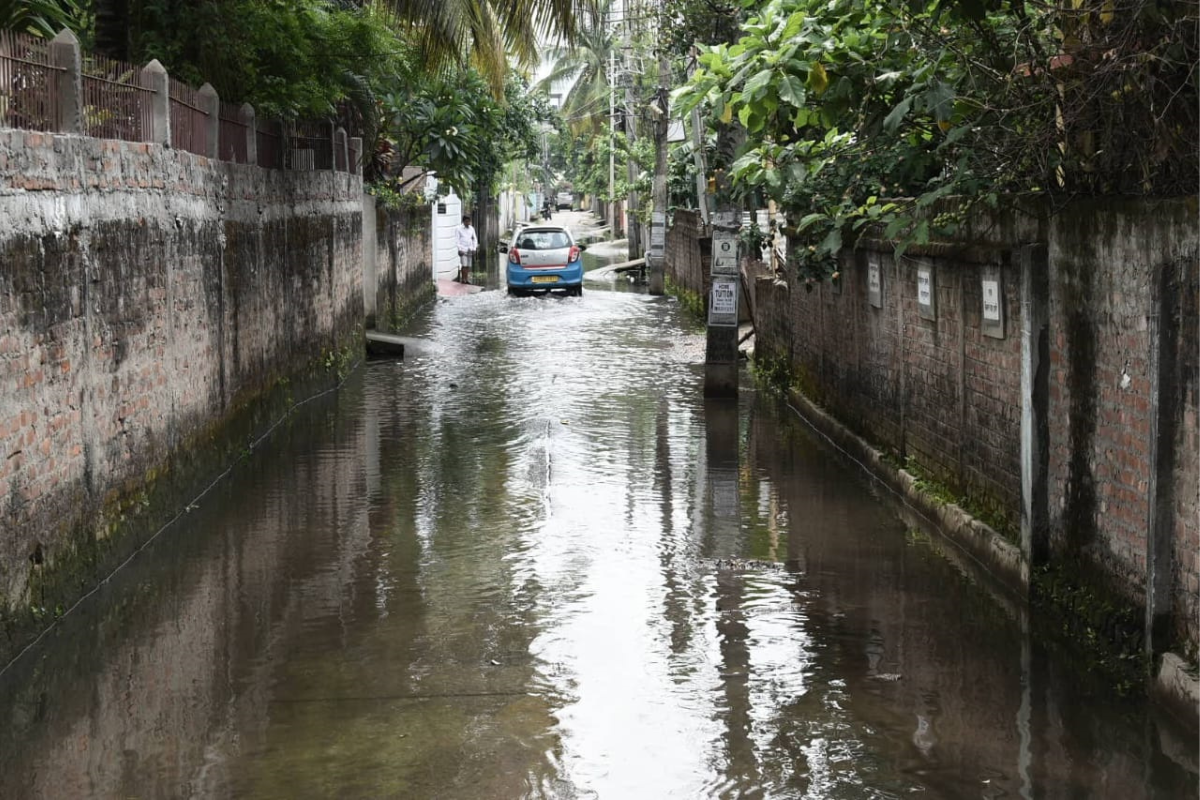 Guwahati: Waterlogging And Pothole Nightmare Grips Rukminigaon