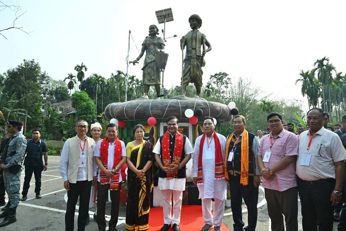 Statues of First Karbi King and Queen Unveiled In Assam’s Karbi Anglong