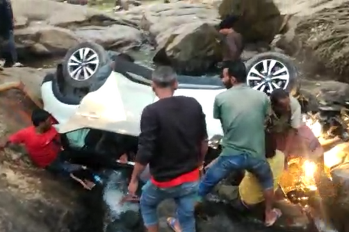 One person Dead And 4 Injured As Car Plunges Into Basistha River, Guwahati