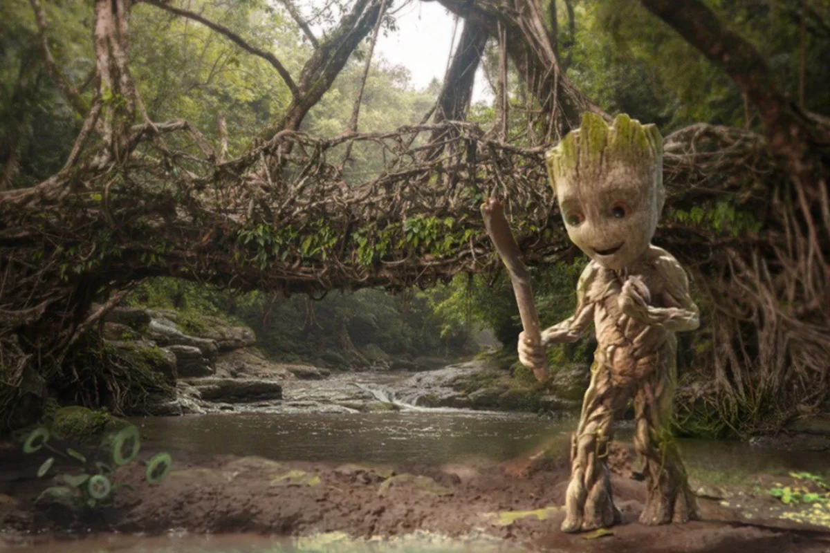 Baby Groot Appears In Meghalaya In MCU India’s Digital Art Campaign