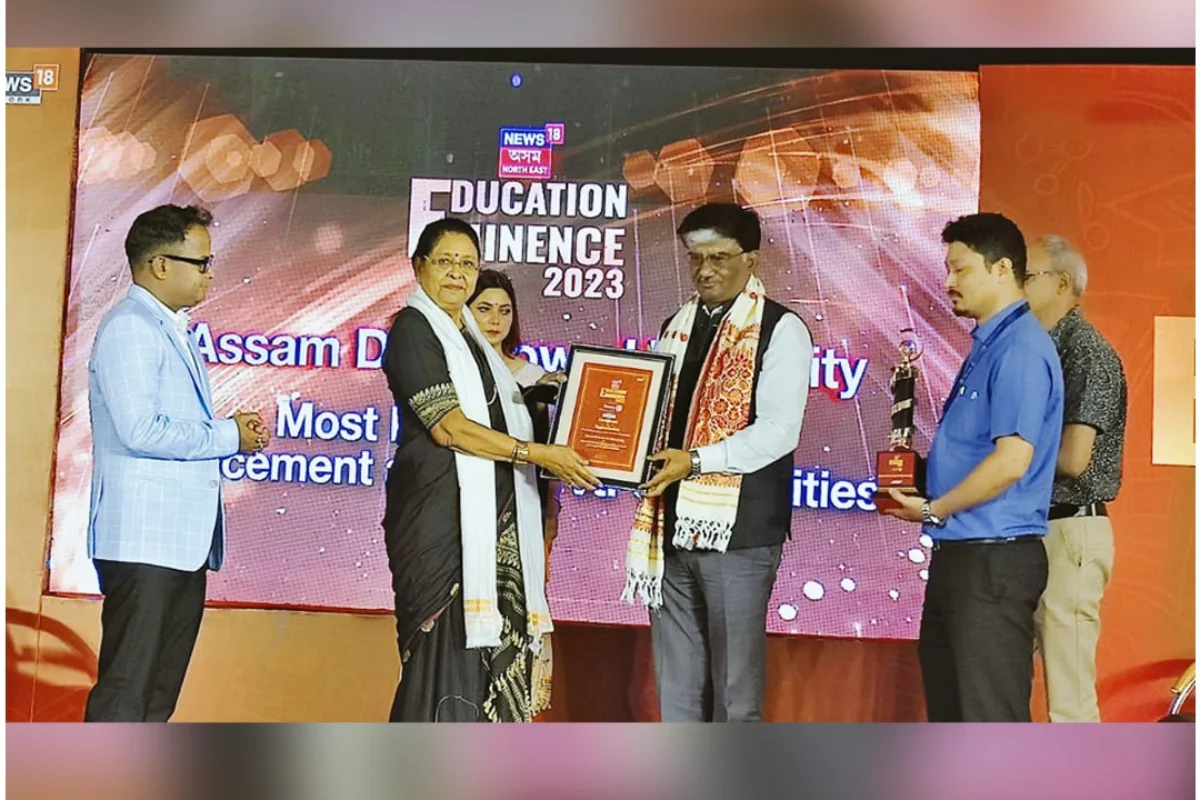 Assam down town University Receives Education Eminence Award 2023 For ...