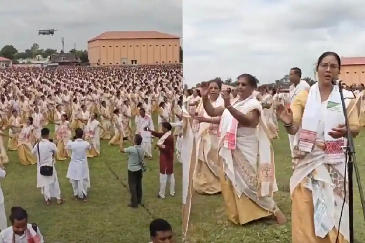 7,000 Women Perform 'Thiya Naam' at Assam’s Howly Raas Mahotsav ...