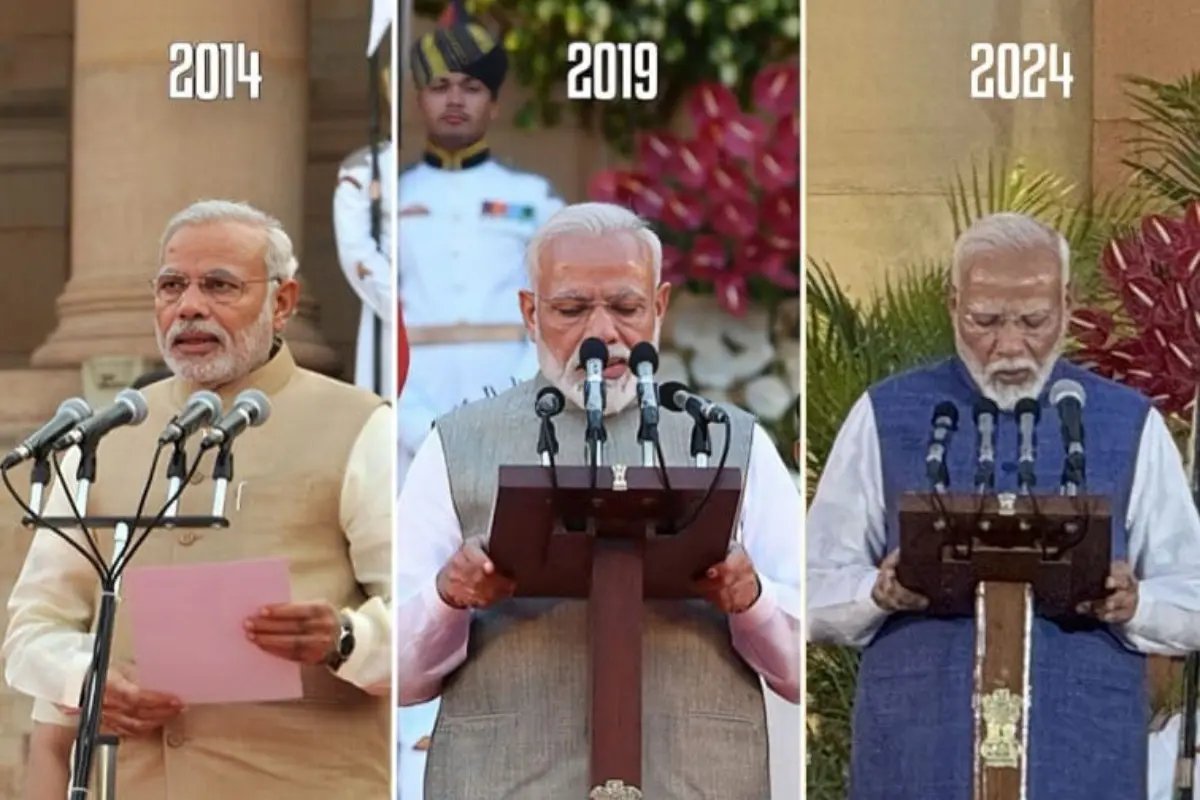 Narendra Modi Takes Oath For Third Straight Term As Prime Minister