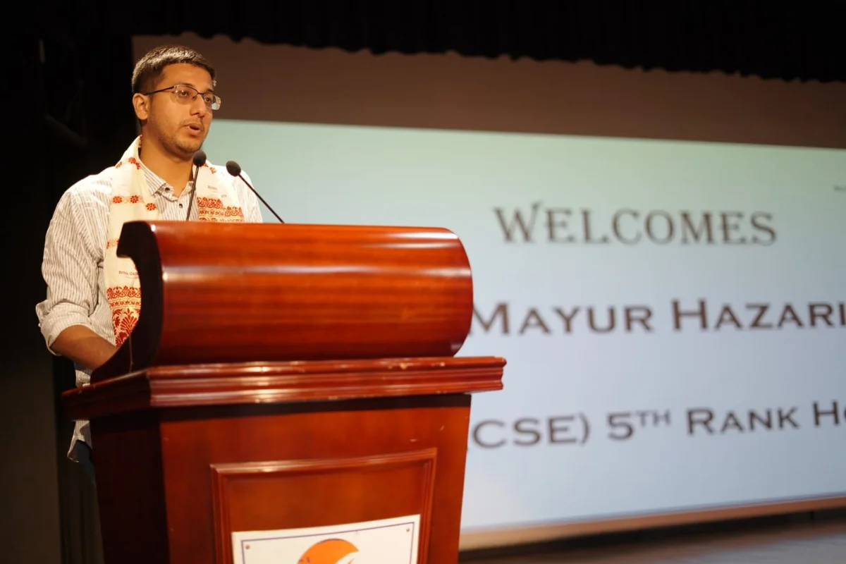 Assam's UPSC Topper, Mayur Hazarika, Interacts With Royal Global ...