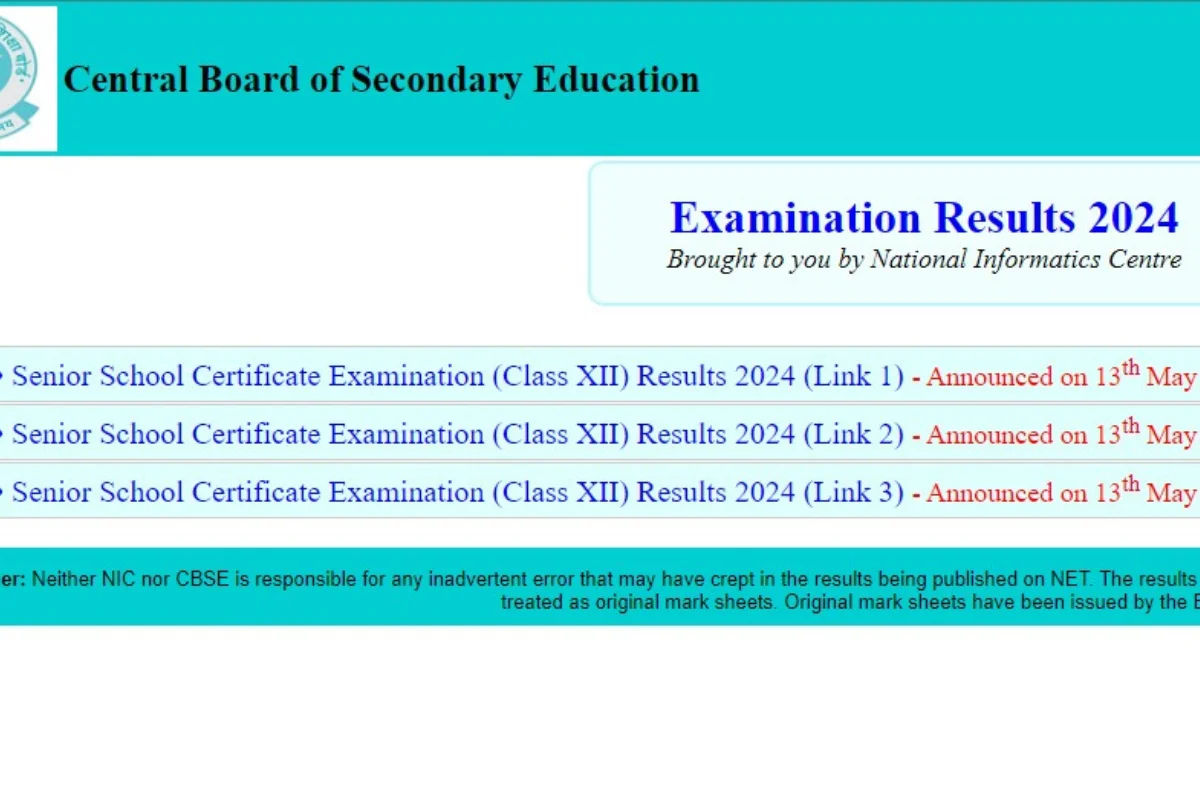CBSE Class 12 Results Released, Check Here