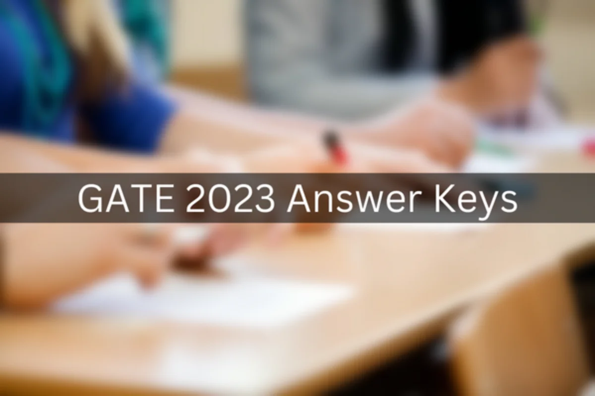 GATE 2023 Answer Keys Released On February 21